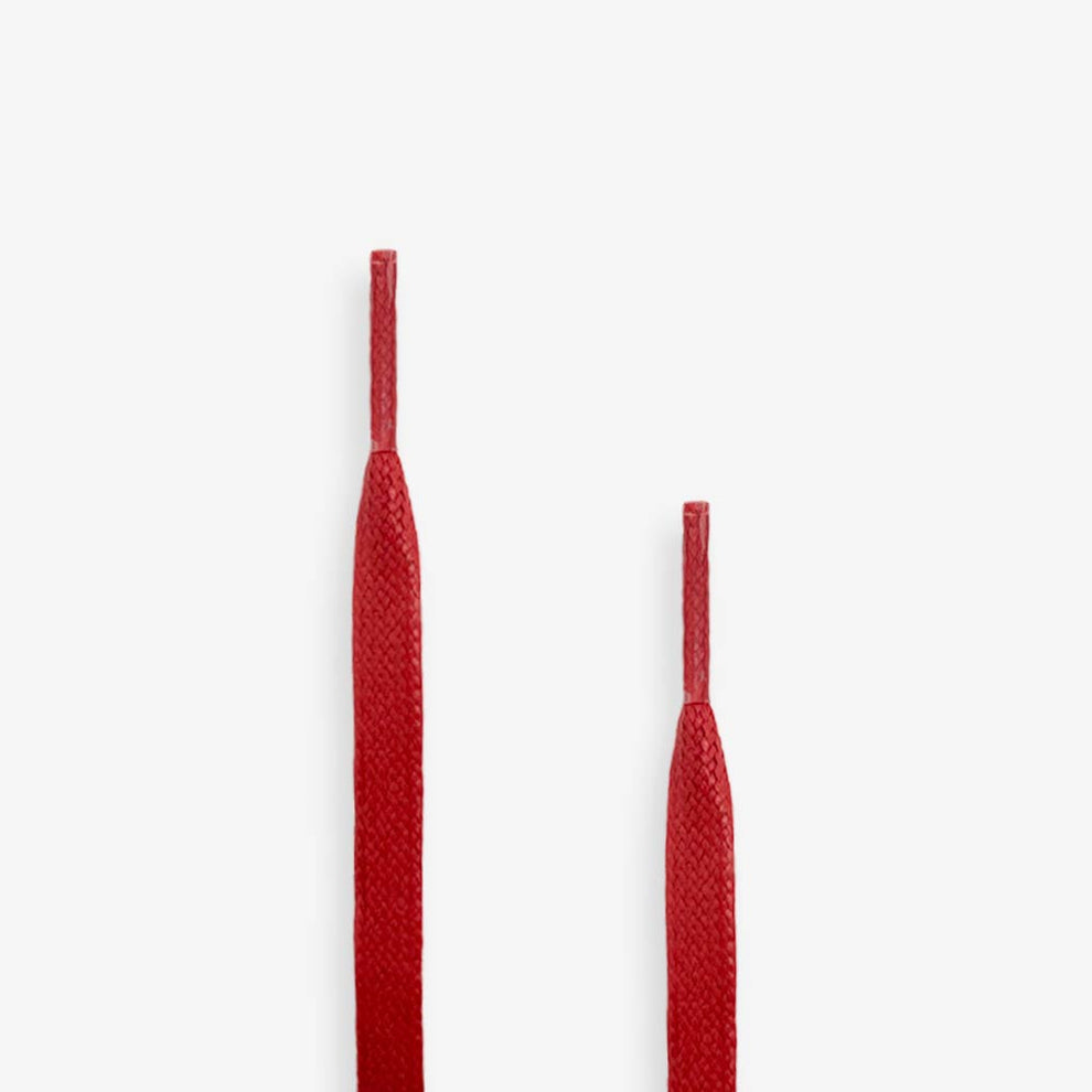 Red Waxed Shoelaces - Strapz Premium Sneaker Laces