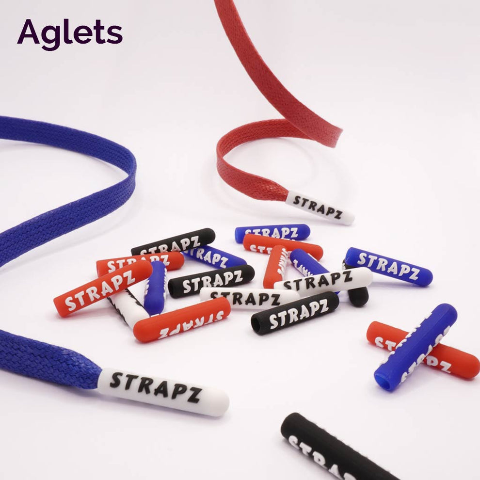 White/Black Cement Shoelaces - Paint Splashed Strapz Premium Sneaker Laces